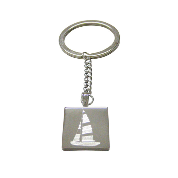Kiola Designs | Accessories | Silver Toned Etched Nautical Sail Boat ...